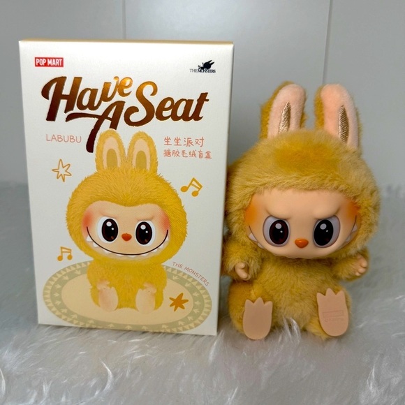 POP MART | Toys | Pop Mart Labubu Have A Seat Baba Vinyl Plush Blindbox ...